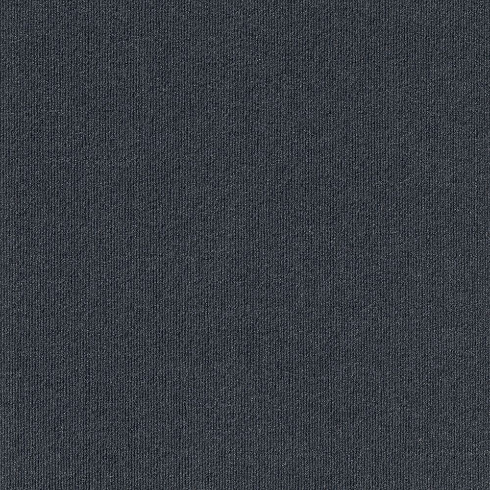 Infinity Ridgeline Ribbed Peel & Stick Carpet Tile Ocean Blue 24